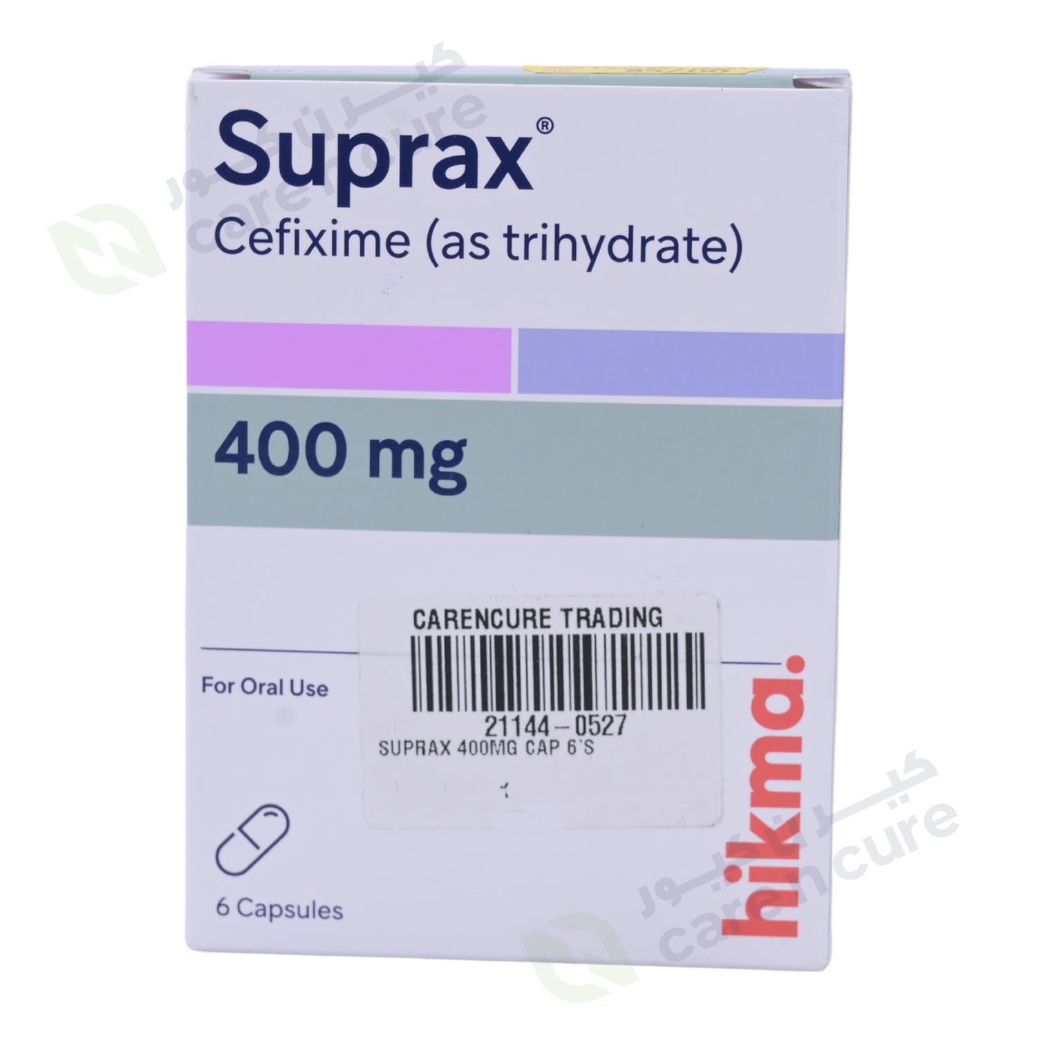 Buy Suprax 400mg Cap 6S online in Qatar- View Usage, Benefits and Side ...