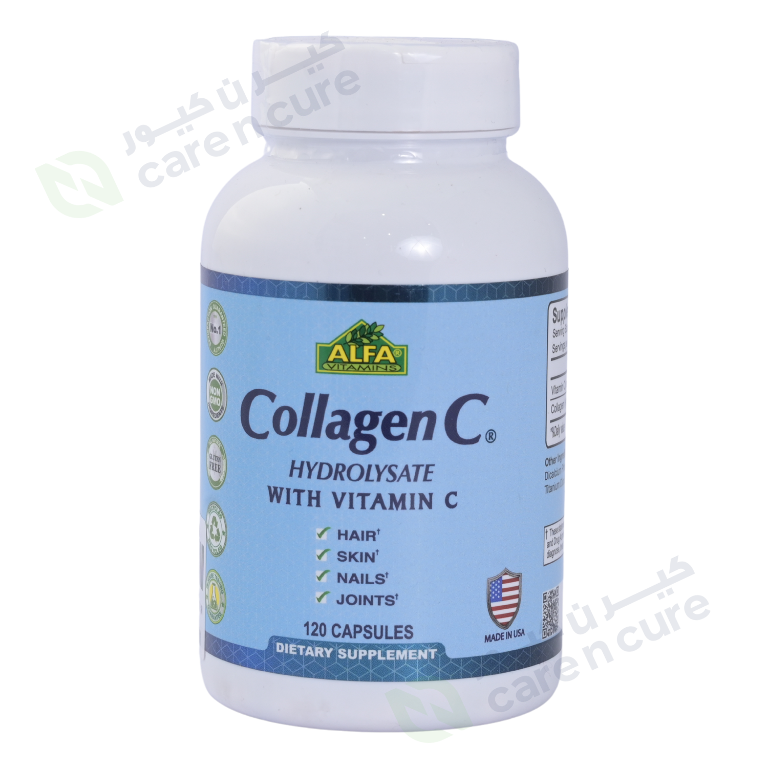 Buy Alfa Collagen C Hydrolysate Vitamin-C Capsule 120 Online at Best ...