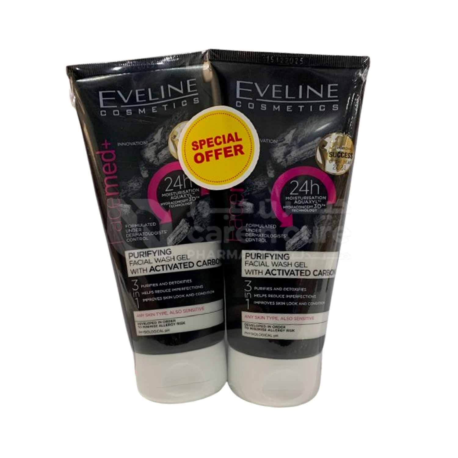 Buy Eveline Facemed + Purf Fac Wash Gel 150ml 2 Pieces Offer Online at ...