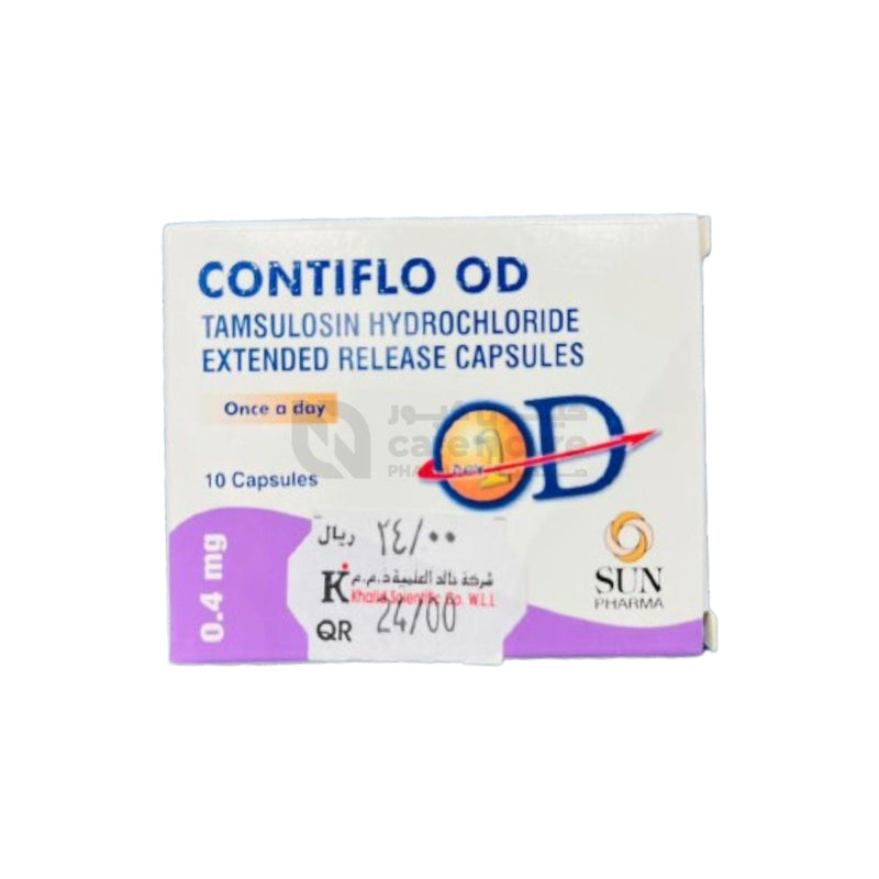 Buy Contiflo Od 0.4mg Cap 10 Pieces Online at Best prices in Qatar | CarenCure pharmacy