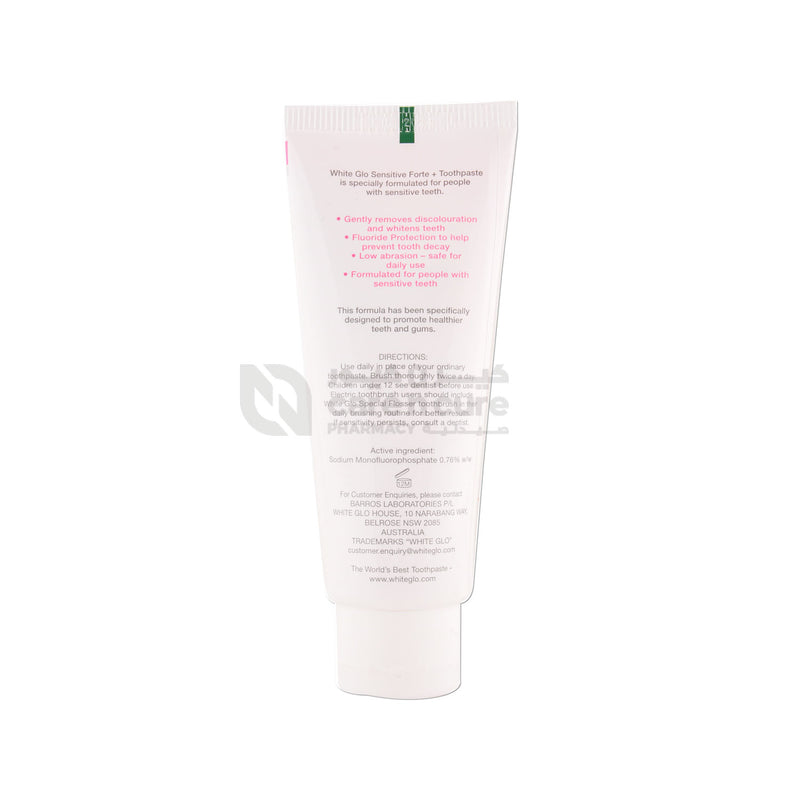 White Glo Sensitive Forte ToothpasteBuy White Glo Sensitive Forte ...
