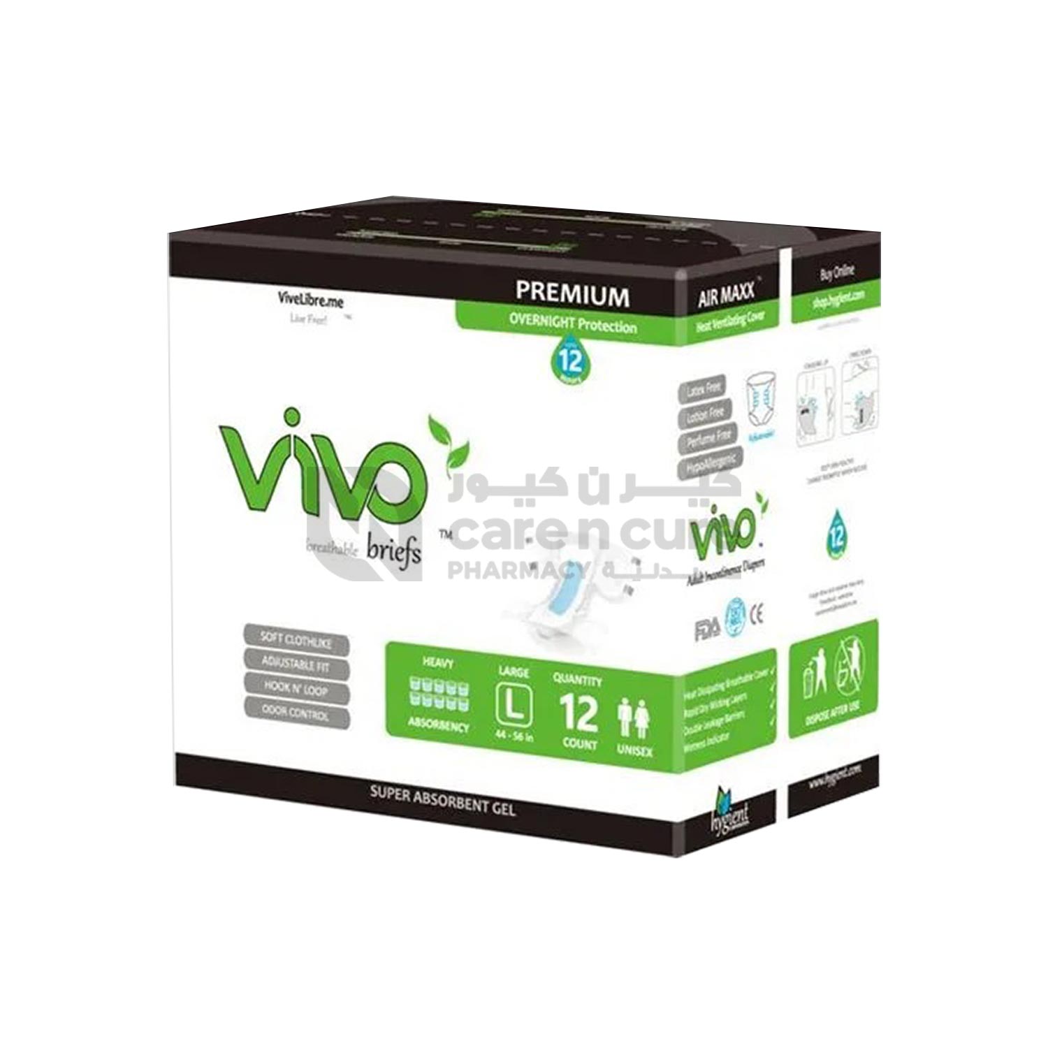 Buy Vivo Adult Diapers Large Online in Qatar at Lowest Price | Care n ...