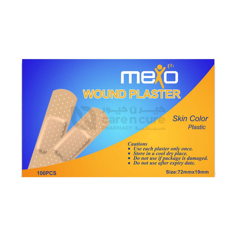 Buy Mexo Pe Wound Plaster Skin Colour (72X19) 100 Pieces Online in ...
