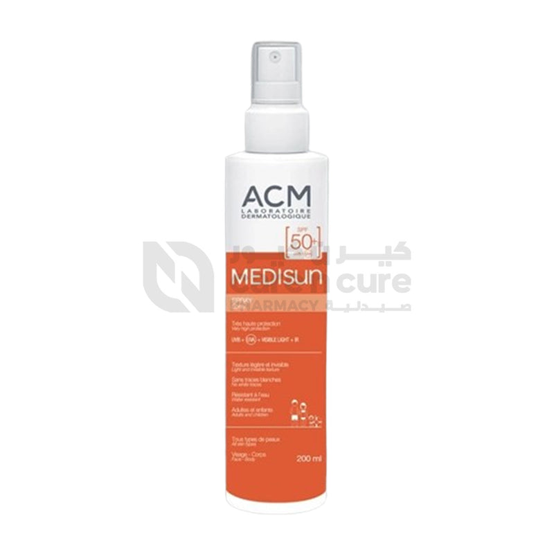 Buy Acm Medisun Sunscreen Spray Spf50+ 200 ml Online at Best prices in ...