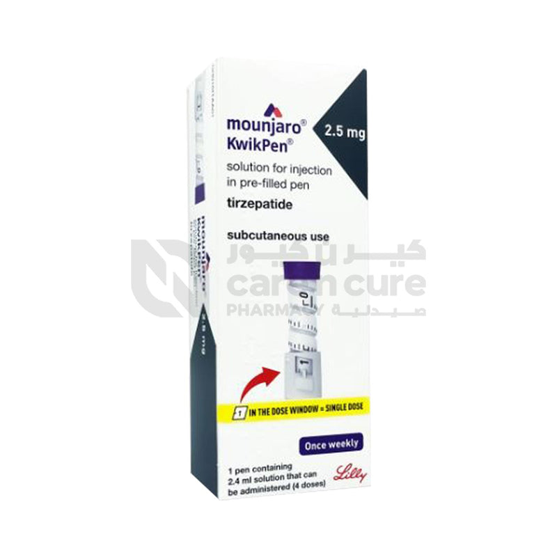 Buy Mounjaro KwikPen 2.5 mg/0.6ml Prefilled pen 1 Piece (4 Dose) online ...