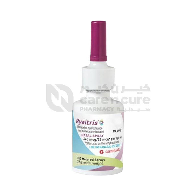 Buy Ryaltris 600mg/25Mcg Nasal Spray 240 Metered Spray 29g online in ...