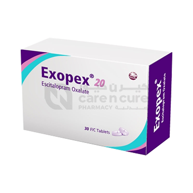 Buy Exopex 20 mg Tablets 30 Pieces online in Qatar- View Usage ...