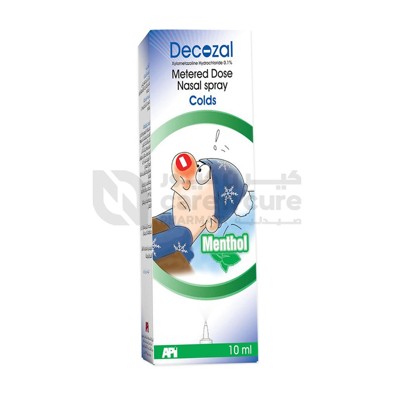 Buy Decozal Menthol Metered Dose Nasal Spray 10 ml online in Qatar ...
