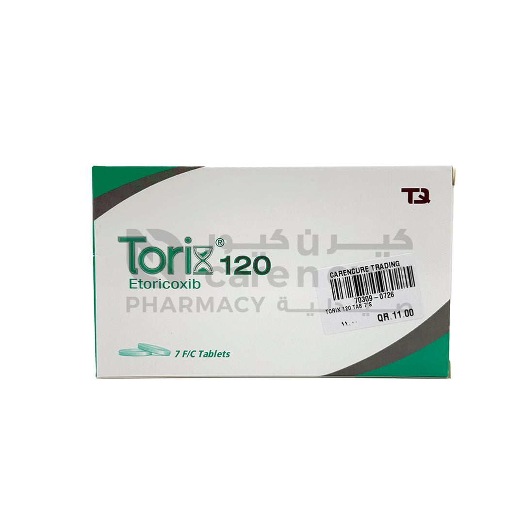 Buy Torix 120 mg Tablet 7 Pieces online in Qatar- View Usage, Benefits ...