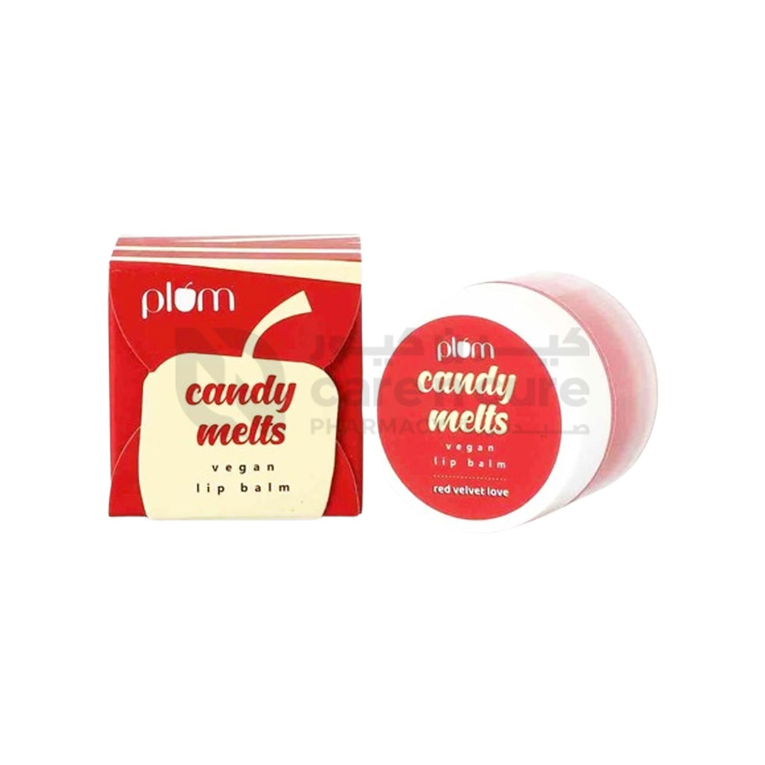 Buy Plum Candy Melts Vegan Lip Balm Red Velvet 12 gm Online at Best prices in Qatar | CarenCure ...