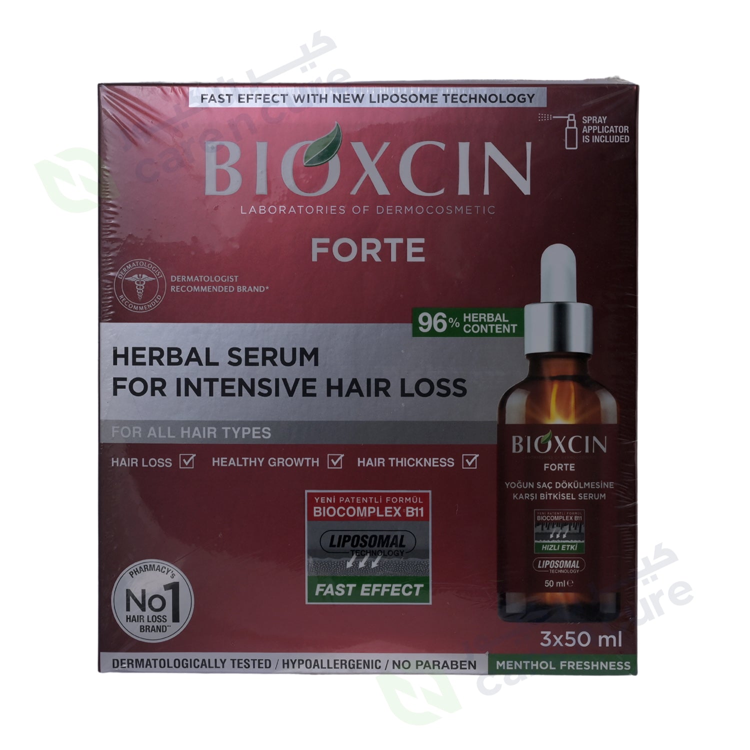 Buy Bioxsine Herbal Serum for Intensive Hair Loss 3*50ml Online at Best ...