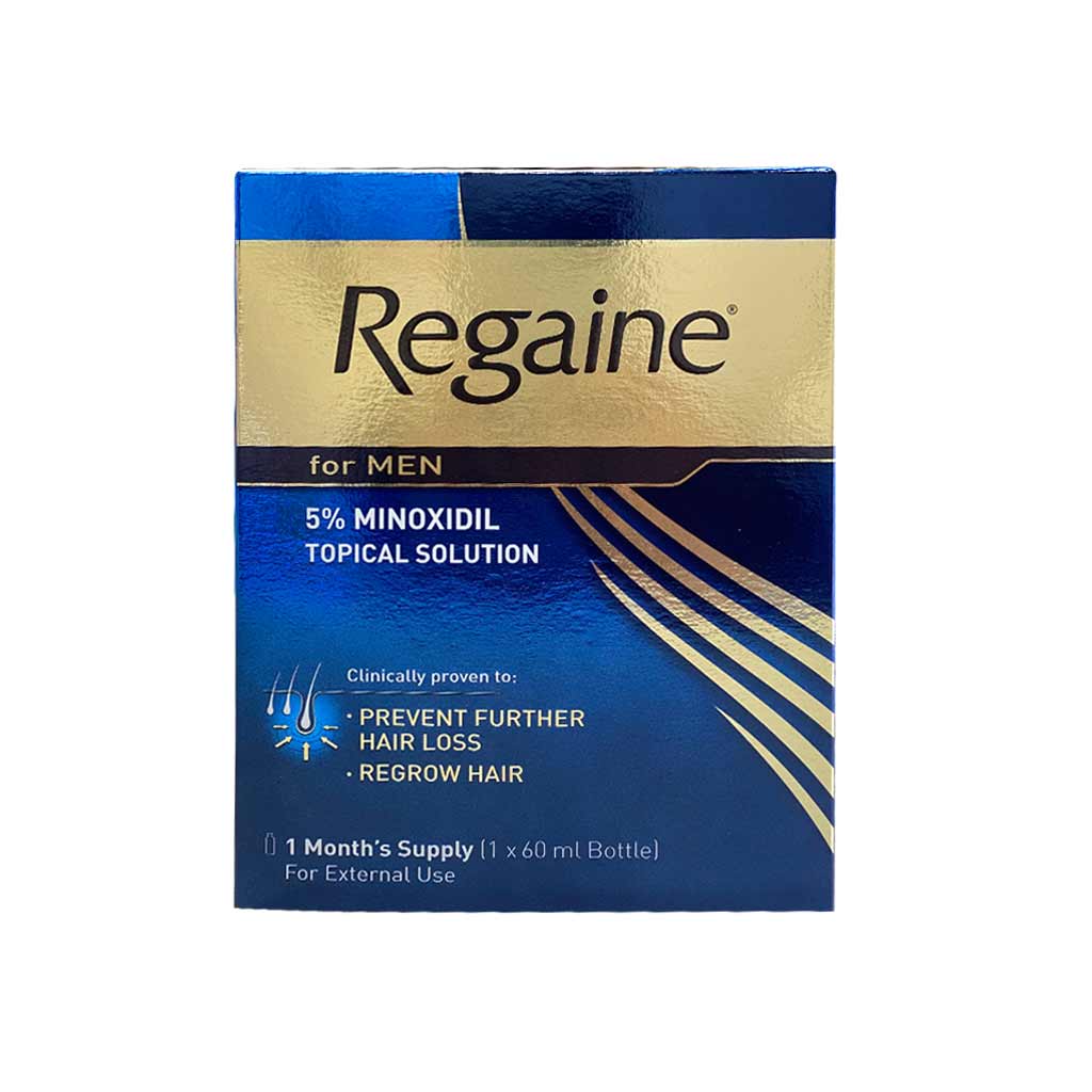 Buy Regaine Topical Solution 5% Minoxidil 60 ml online in Qatar- View Usage, Benefits and Side ...