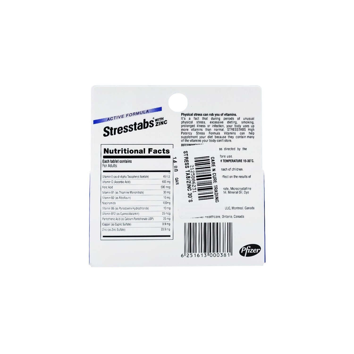Buy Stresstabs with Zinc 30'S Tablets Online in Qatar at Best prices ...