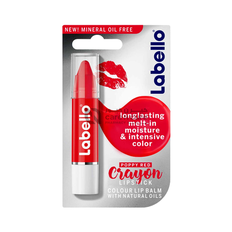 Buy Labello Crayon Poppy Red Lip Balm 3 gm Online at Best prices in ...