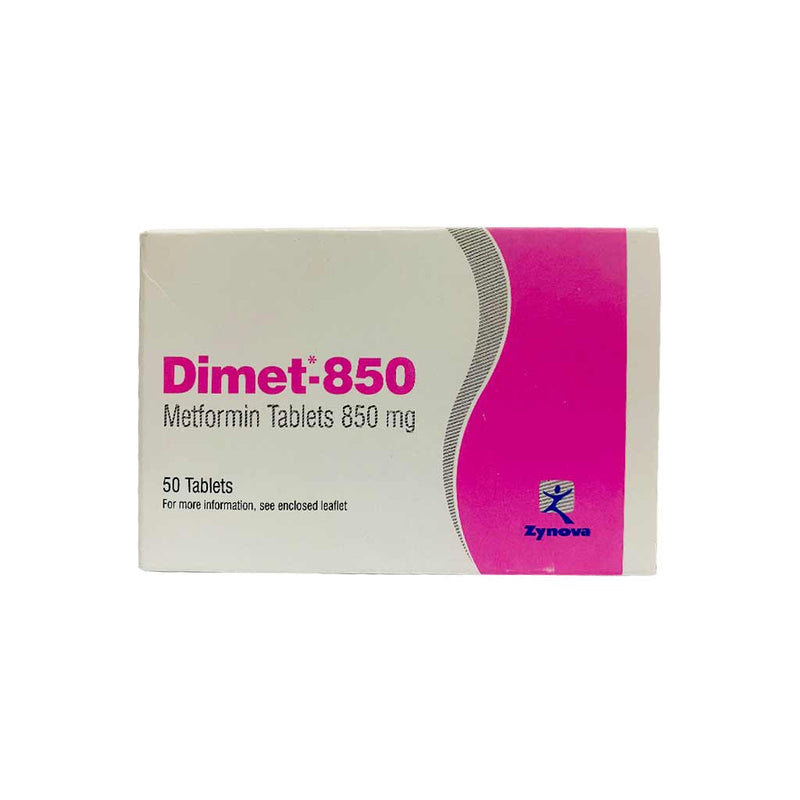 Buy Dimet 850 mg Tablets 50S online in Qatar- View Usage, Benefits and ...