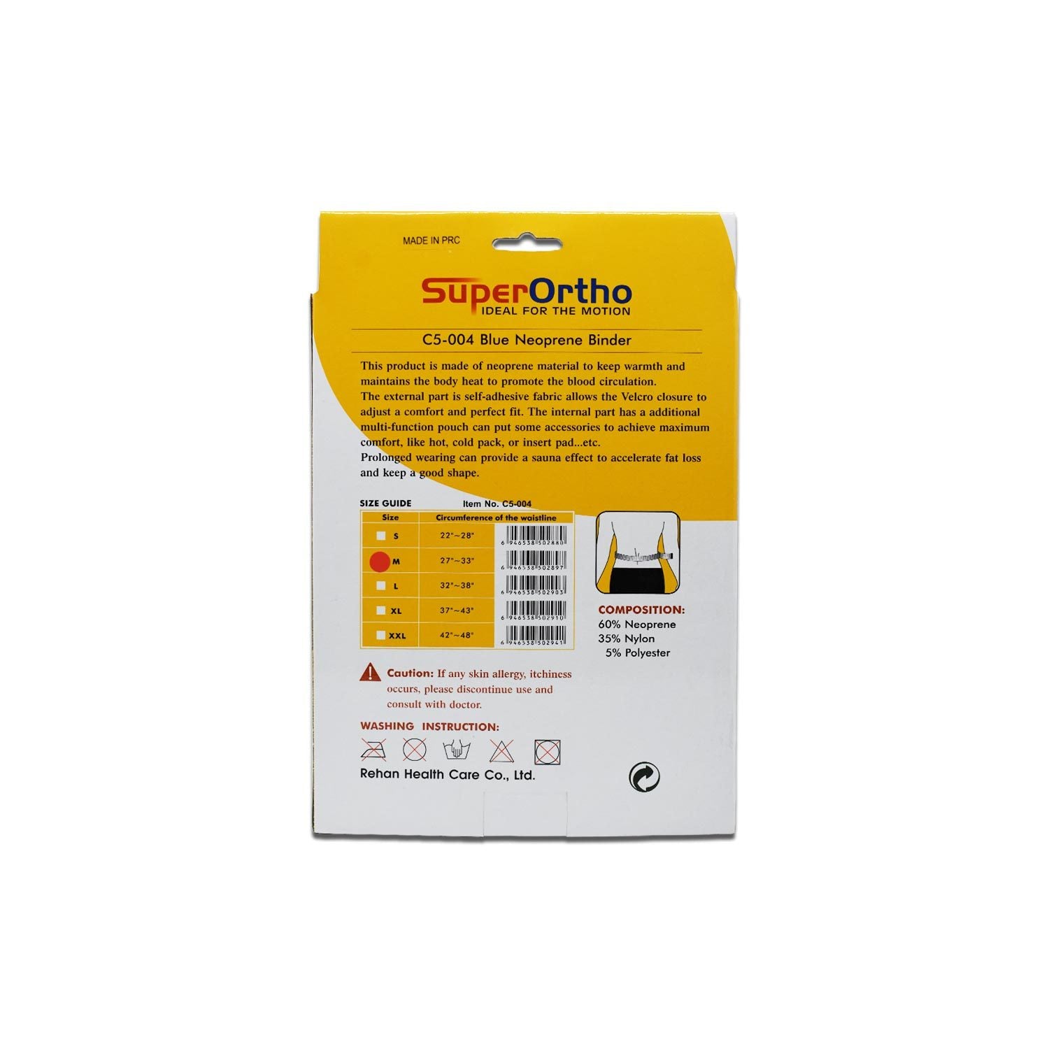 Buy Super Ortho Abdominal Binder C5-004 Blue Neoprene - Online at Best ...