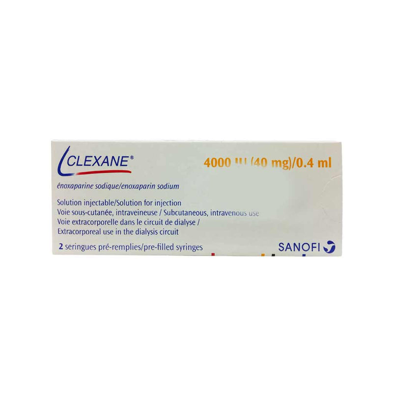 Buy Clexane 40 mg Pre Filled Inj 0.4 ml X 2's Online at Best prices in ...