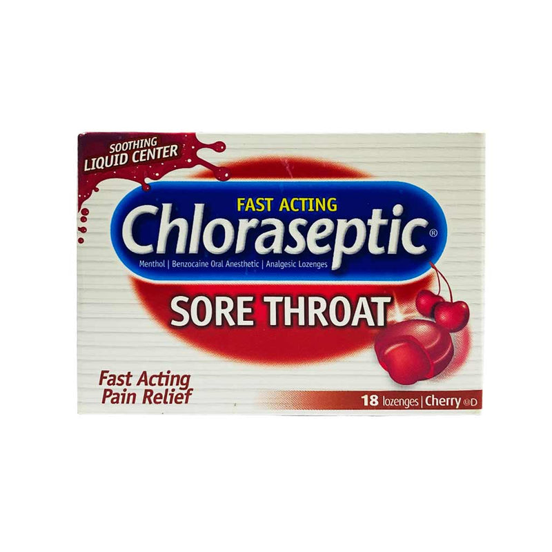 Buy Chloraseptic Lozenges Cherry 18 Pcs online in Qatar- View Usage ...