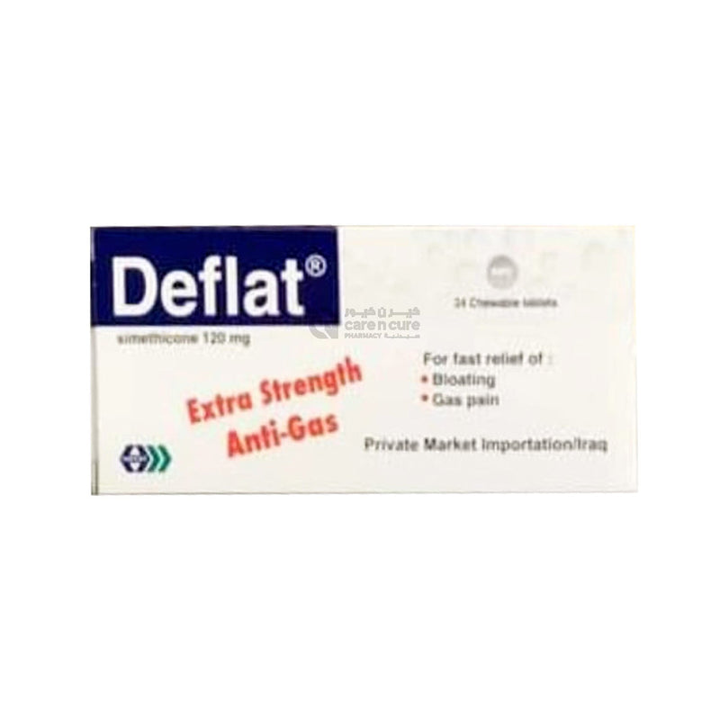 Buy Deflat Chew Tab 120 Mg 24 Pieces Online at Best prices in Qatar ...