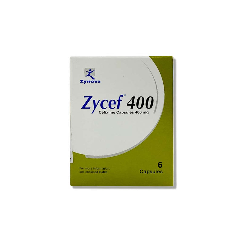Buy Zycef 400mg Cap 6's online in Qatar- View Usage, Benefits and Side ...