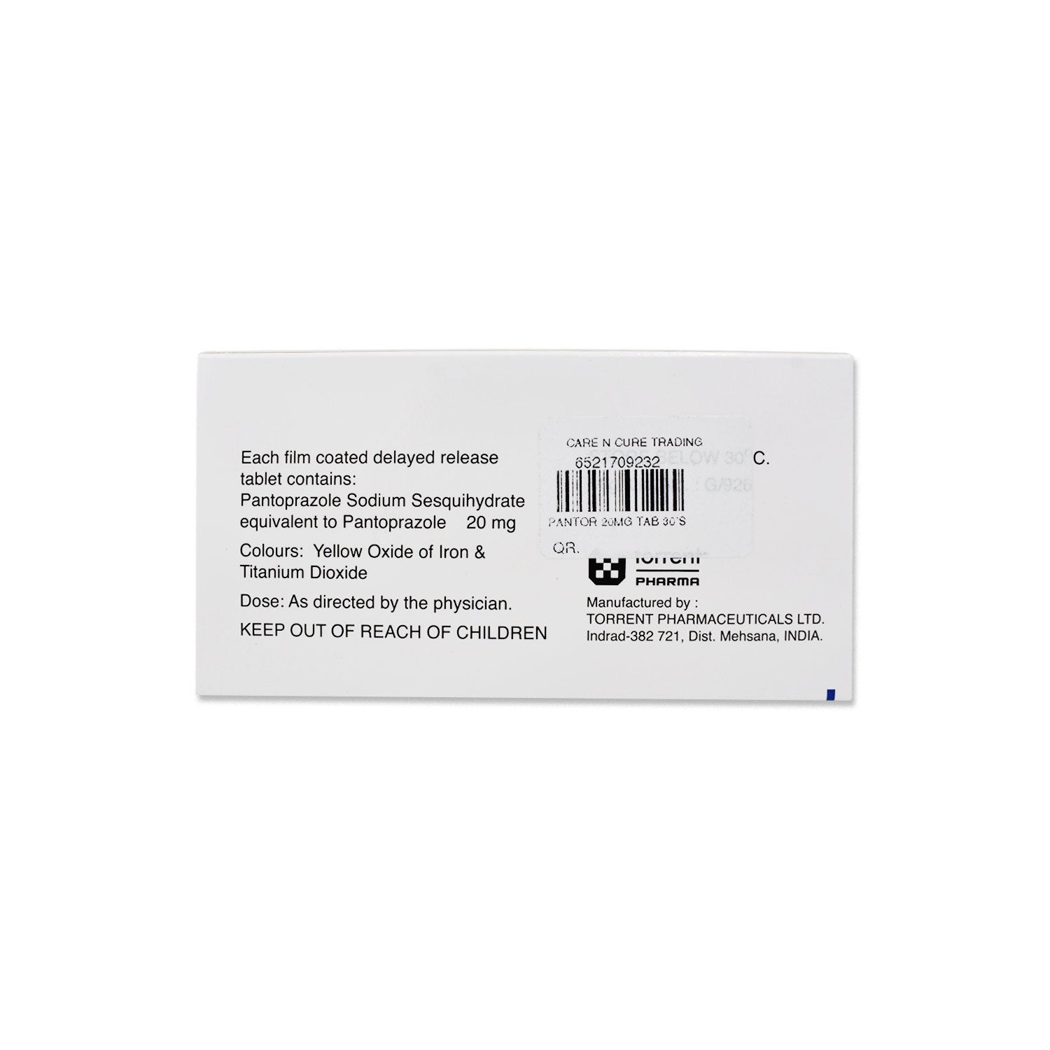 Buy Pantor 20mg Tablets 30S online in Qatar- View Usage, Benefits and ...