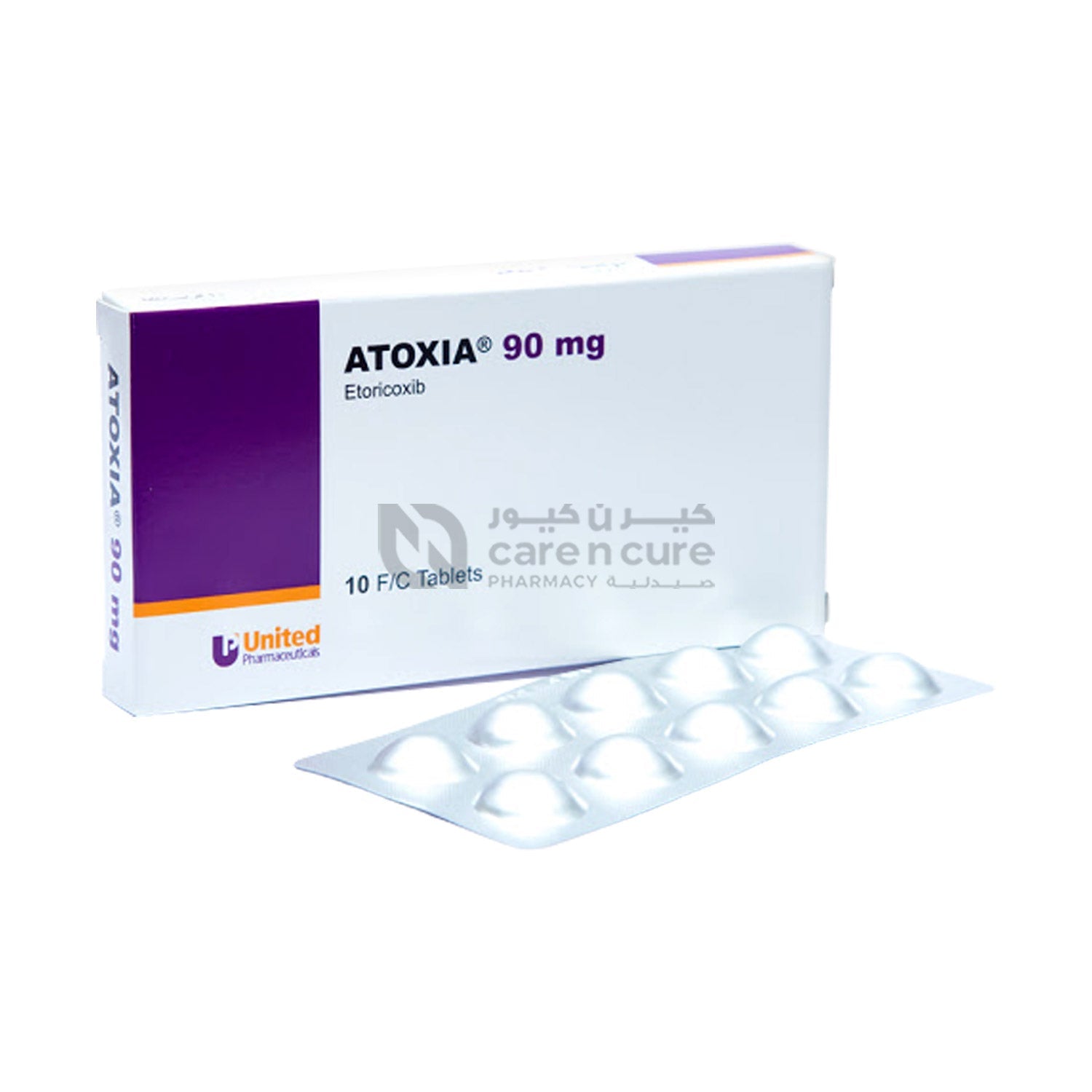 Buy Atoxia 90 Mg Fc Tab 10 Pieces Online at Best prices in Qatar ...
