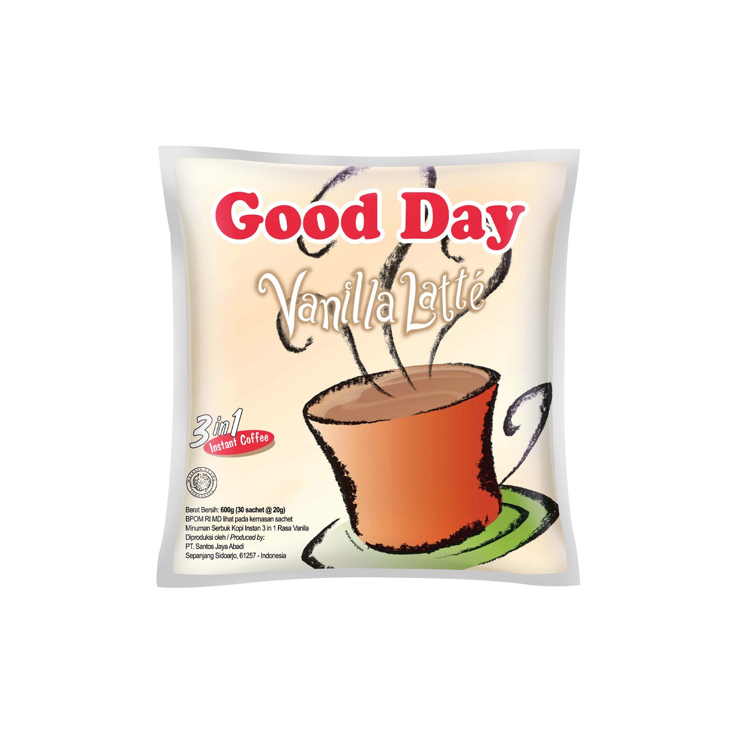 Buy Good Day Instant Coffee Vanilla 3 In 1 20gm (30's) Online at Best ...