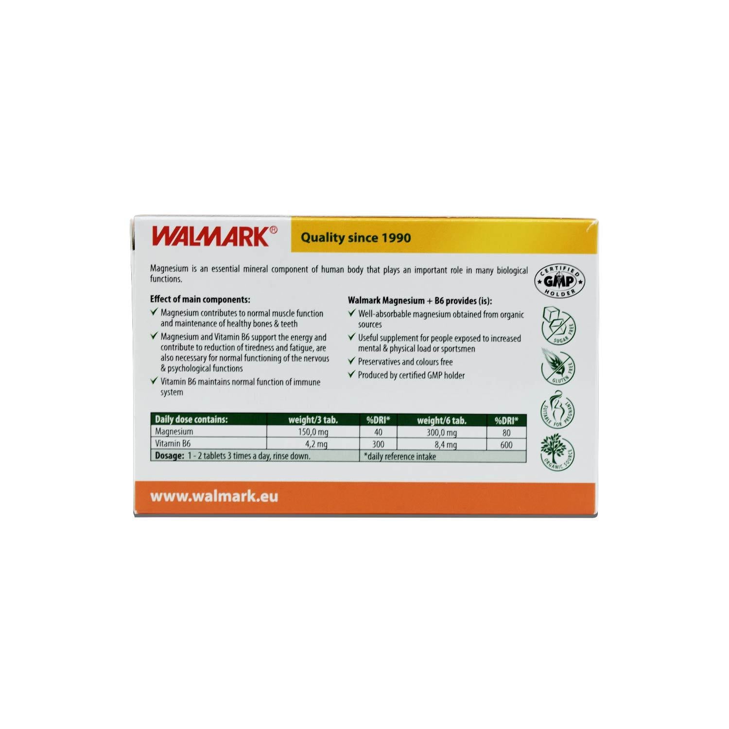 Buy Walmark Magnesium +B6 Tab 30'S Online at Best prices in Qatar ...