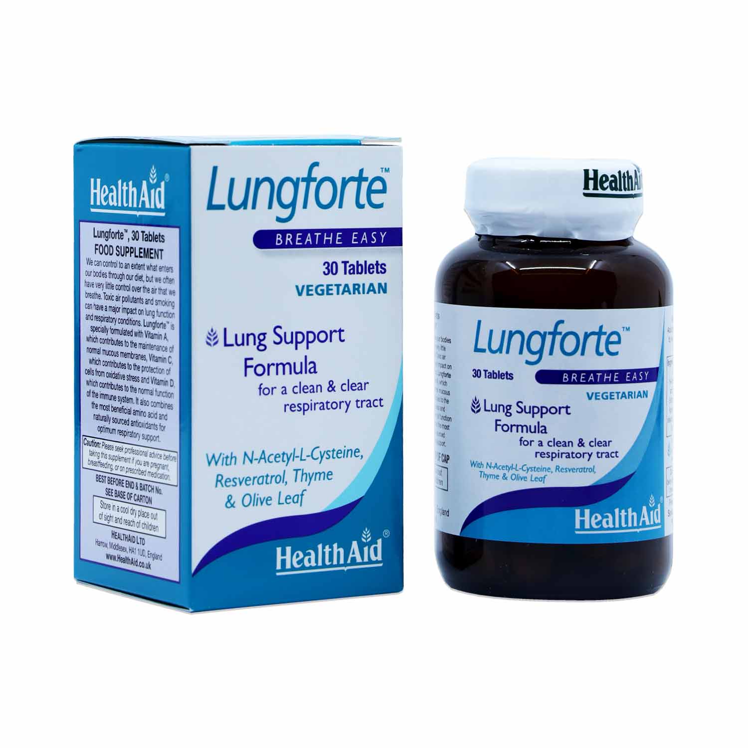 Buy Health Aid Lungforte (Veg) Tabs 30'S Online at Best prices in Qatar ...