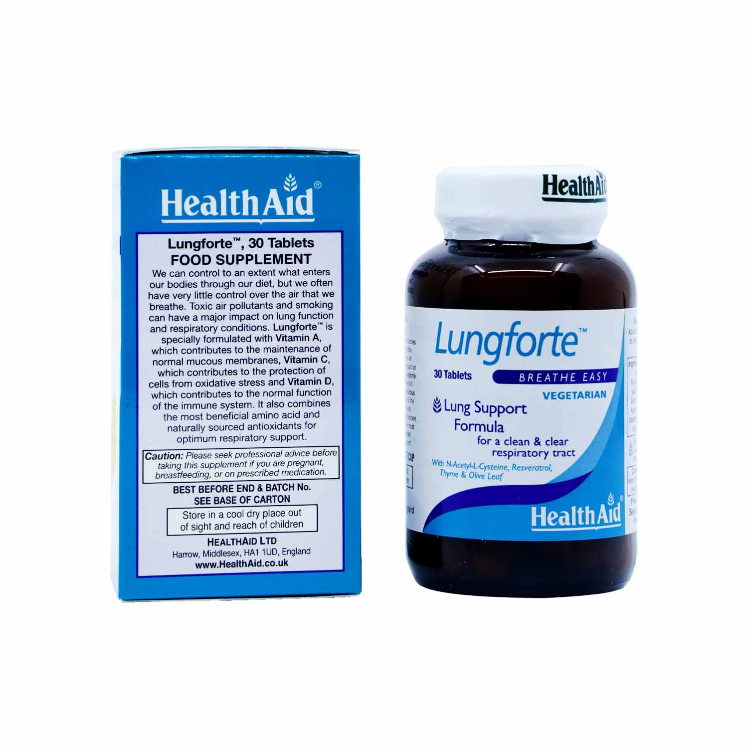 Buy Health Aid Lungforte (Veg) Tabs 30'S Online at Best prices in Qatar ...