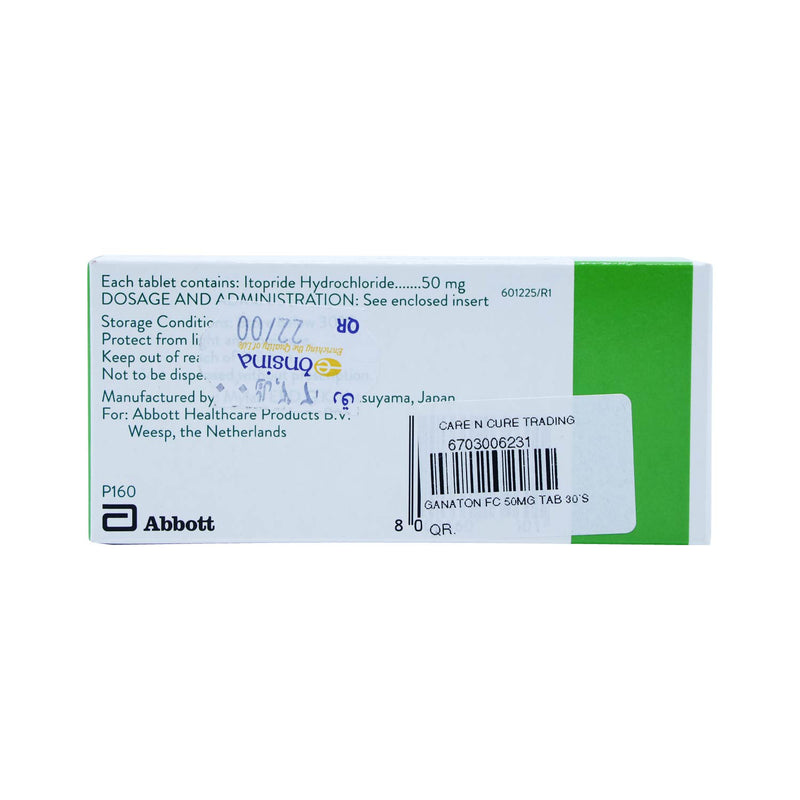 Buy Ganaton Fc 50mg Tablet 30'S online in Qatar- View Usage, Benefits ...