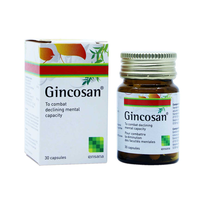Buy Gincosan Cap 30'S Online at Best prices in Qatar | CarenCure pharmacy