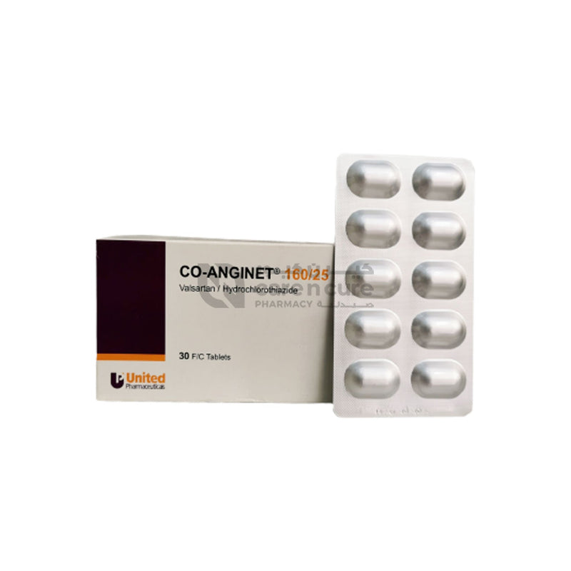 Buy Co-Anginet 160/12.5 Mg 30'S online in Qatar- View Usage, Benefits ...