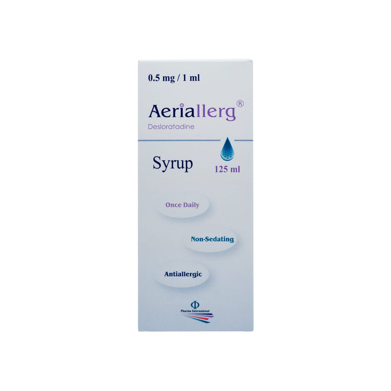 Buy Aeriallerg 0.5Mg/ml Syrup 125ml Online at Best prices in Qatar ...