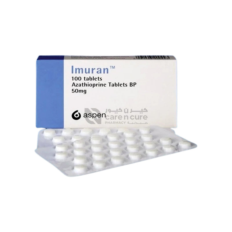 Buy Imuran 50 Mg Tab 100 Pieces Online at Best prices in Qatar | CarenCure pharmacy
