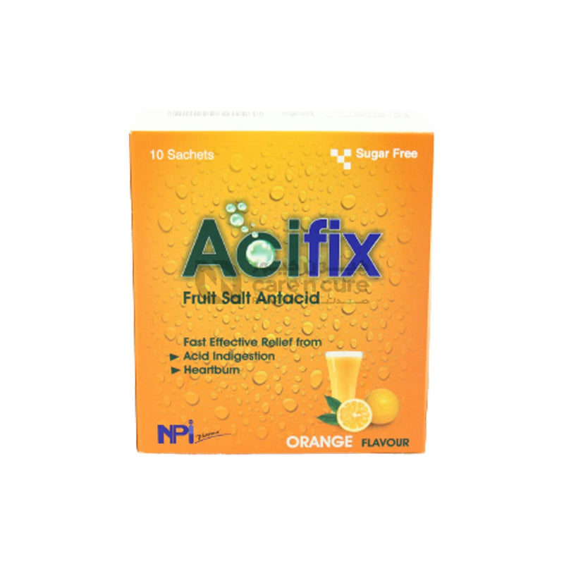 Buy Acifix Fruit Salt Antacid Orange 10 Pieces Online at Best prices in ...