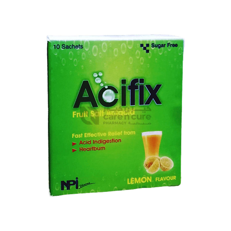 Buy Acifix Fruit Salt Antacid Lemon 10 Pieces Online at Best prices in ...