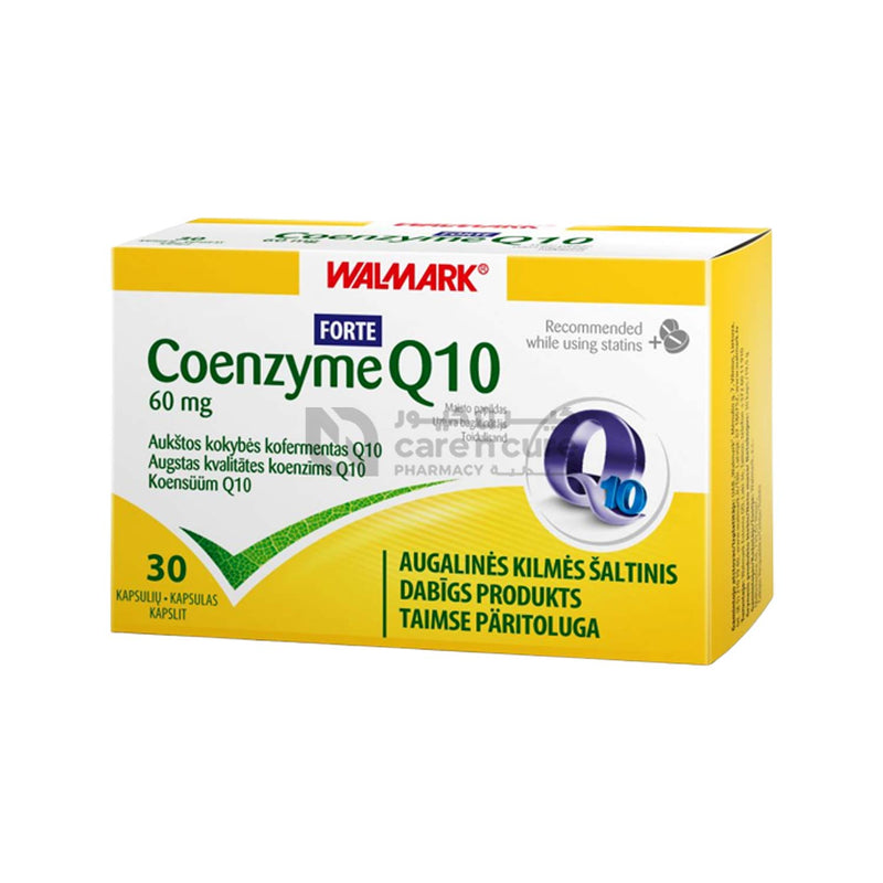 Buy Walmark Coenzyme Q10 Forte Caps 30 Pieces Online at Best prices in Qatar | CarenCure pharmacy