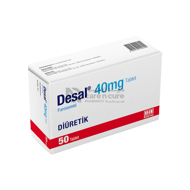 Buy Desal 40Mg Tab 50 Pieces Online at Best prices in Qatar | CarenCure ...