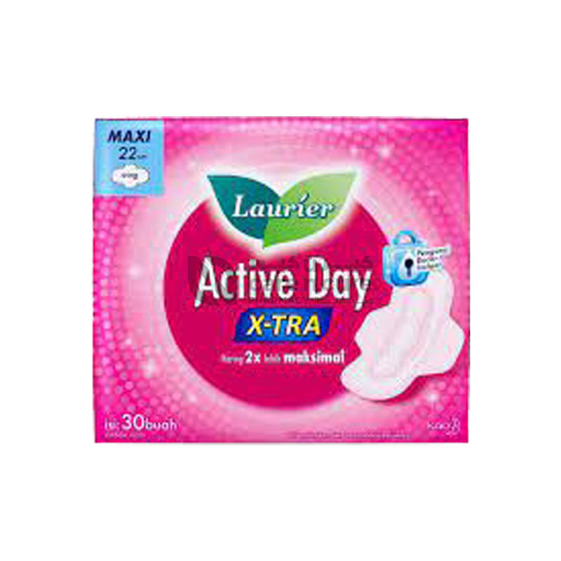 Buy Laurier Active Day X-Tra 30 Pieces 22cm Wing Online at Best prices ...