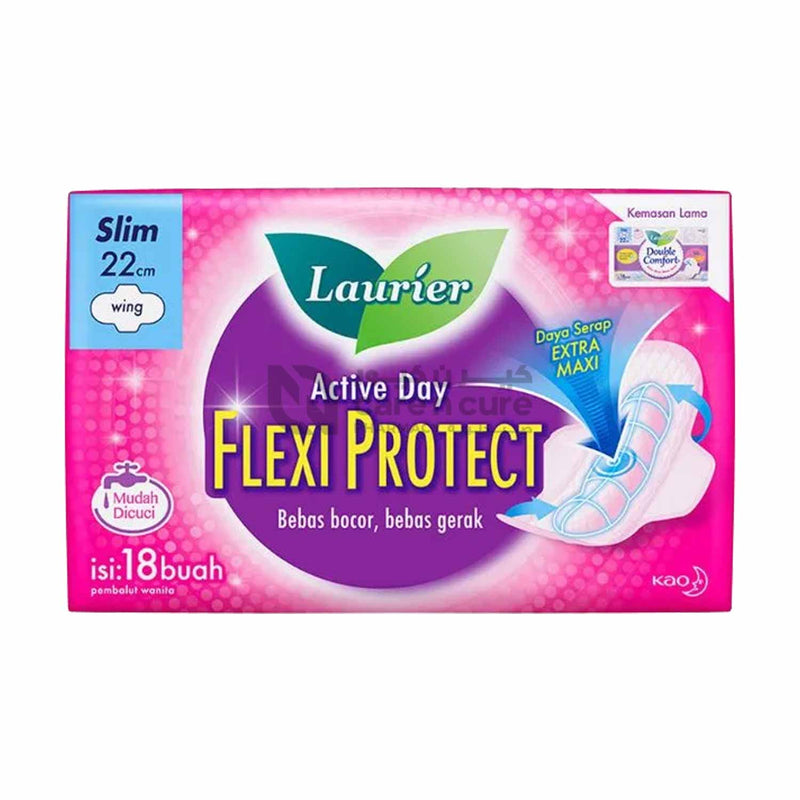 Buy Laurier Active Day Flexi Protect Wing 18 Pieces 22cm Online at Best ...
