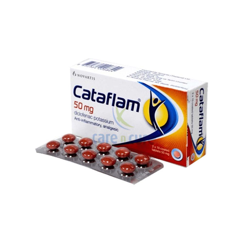 Buy Cataflam 50mg Tablets 20's online in Qatar- View Usage, Benefits and Side Effects